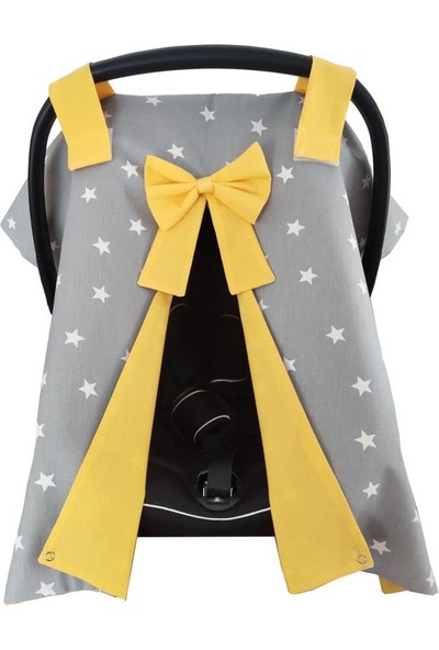 Yuar Baby Poky Puset Örtüsü Yıldız Kurdele Sarı
