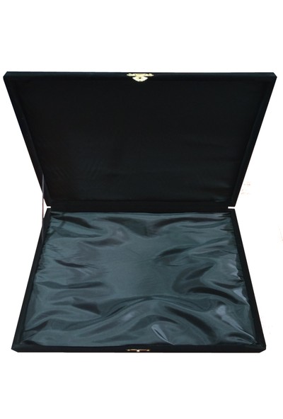 Nkk 40 Cm'lik Siyah Kadife Çini Tabak Kutusu