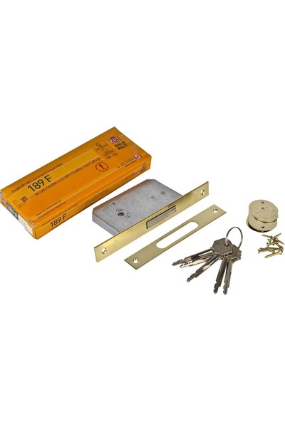 Kale Kilit Kale 189/F Gömme Emniyet Kilidi 35MM 3 Anahtarlı