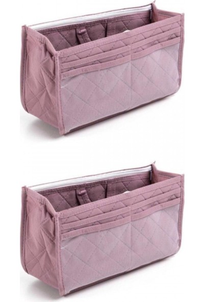 Alas 2 Adet - Pembe Çanta Içi Düzenleyici Alas 2 Adet - Pembe Çanta Içi Düzenleyici