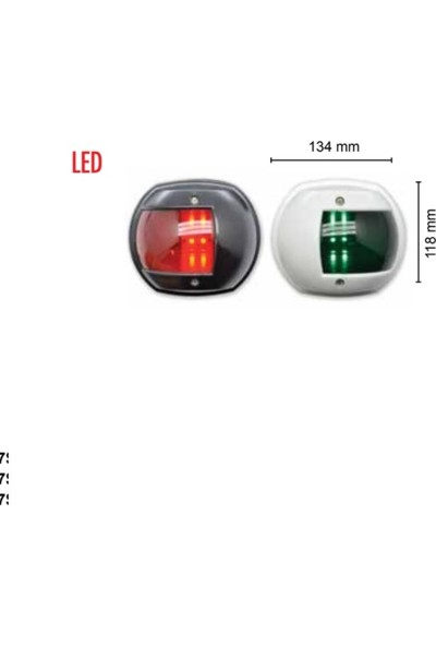 Sealux Seyir Fenerleri Sl 12 LED (15 mt Den Küçük Tekneler Için) Sealux Seyir Fenerleri Sl 12 LED (15 mt Den Küçük Tekneler Için)