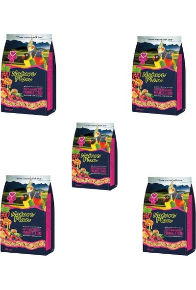 Nature Plan Paraket Yemi 800 gr 5 Adet Nature Plan Paraket Yemi 800 gr 5 Adet
