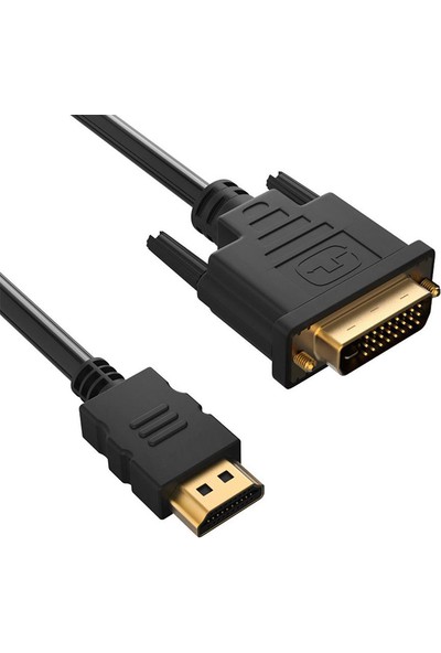 Wozlo Çift Filtreli 24+1 DVI To HDMI Kablosu - 3 M Wozlo Çift Filtreli 24+1 DVI To HDMI Kablosu - 3 M