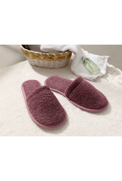 English Home Simple Pamuklu Kadın Banyo Terliği 36-40 Gül Kurusu English Home Simple Pamuklu Kadın Banyo Terliği 36-40 Gül Kurusu