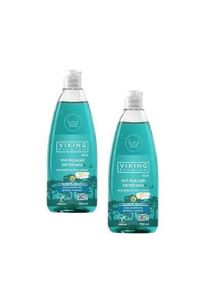 Viking Premium Sıvı Bulaşık Deterjanı Fesleğen ve Tatlı Limon - 2 Adet Viking Premium Sıvı Bulaşık Deterjanı Fesleğen ve Tatlı Limon - 2 Adet