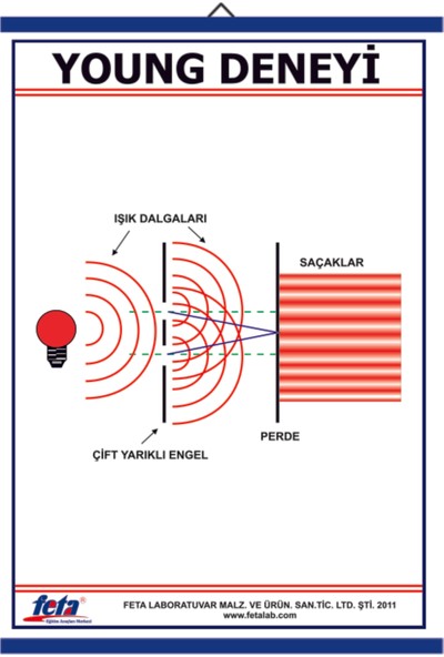 Edulab Young Deneyi Levhası 100 x 70 cm Edulab Young Deneyi Levhası 100 x 70 cm