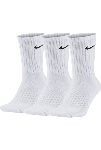 Nike Everyday Lightweight Training Crew Unisex Çorap SX7676-100-BEYAZ Nike Everyday Lightweight Training Crew Unisex Çorap SX7676-100-BEYAZ