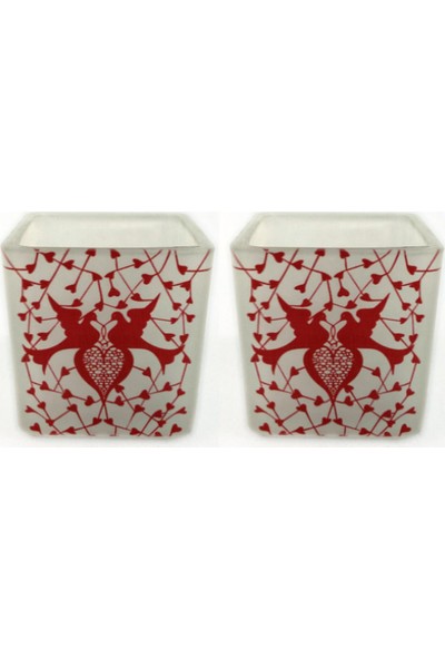 Tink Karen Kuşlar Desenli 2'li Mumluk-Kalemlik Tink Karen Kuşlar Desenli 2'li Mumluk-Kalemlik