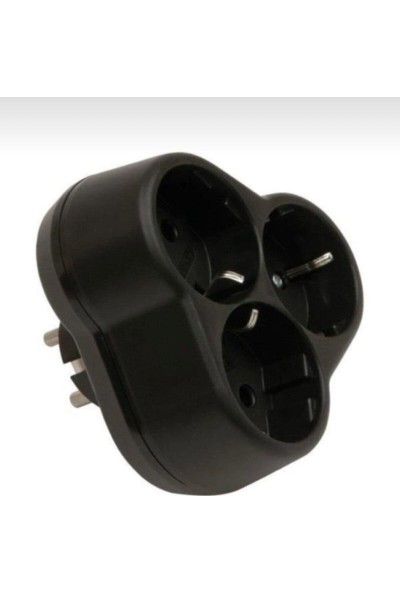 Viko Üçlü Fiş Priz Golyat Sşyah Topraklı