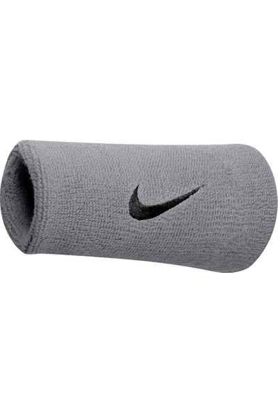 Nike Swoosh Doublewide Wristbands Matte Silver Kol Bandi Gri Nike Swoosh Doublewide Wristbands Matte Silver Kol Bandi Gri