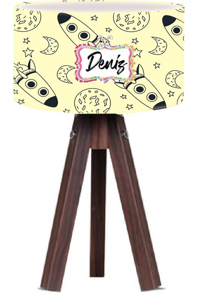 Trendy Goo Kişiye Özel Baskı Çocuk Odası Tripod Abajur Model 4 Trendy Goo Kişiye Özel Baskı Çocuk Odası Tripod Abajur Model 4