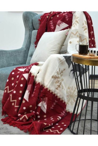 Aksu Emilia Çift Taraflı Tek Kişilik Pamuklu Battaniye 150X200