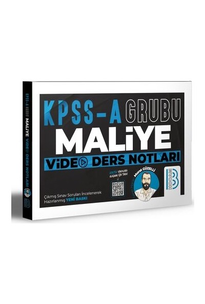 Benim Hocam Yayınları KPSS A Maliye Video Ders Notları - Murat Güzelli Benim Hocam Yayınları KPSS A Maliye Video Ders Notları - Murat Güzelli
