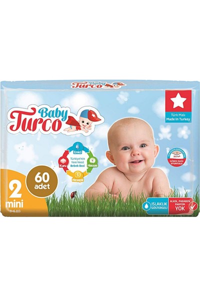 Baby Turco Bag Mini 2 Numara 60'lı Baby Turco Bag Mini 2 Numara 60'lı