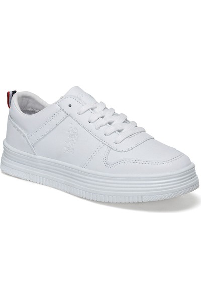 U.S Polo Assn. Surı Beyaz Kadın Sneaker Kalın Taban