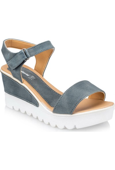 Polaris 91.309983.Z Lacivert Kadın Sandalet