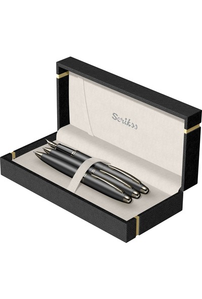 Scrikss İsme Özel Kalem Seti Mat Siyah
