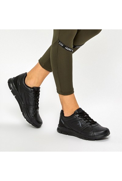 Kinetix Kalen Pu W 9Pr Siyah Kadın Koşu Ayakkabısı