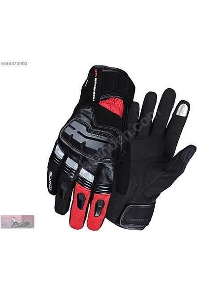 Scoyco MC17 Kışlık Motosiklet Eldiveni Siyah Kırmızı