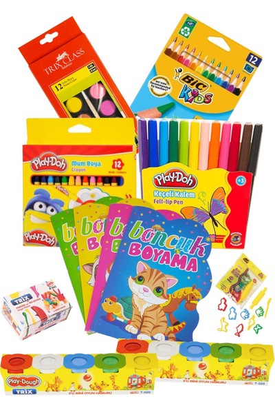 Play-Doh Okul Öncesi Boyama + Oyun Hamuru Etkinlik Seti Play-Doh Okul Öncesi Boyama + Oyun Hamuru Etkinlik Seti