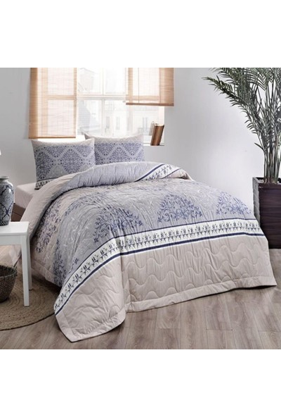 Taç Talia Kapitoneli Çift Kişilik Complete Set Gülkurusu