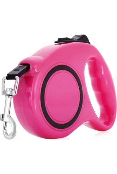 GoodSell Otomatik Köpek Gezdirme Tasması 5 Metre Makaralı Pembe GoodSell Otomatik Köpek Gezdirme Tasması 5 Metre Makaralı Pembe