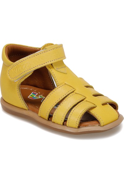 Vicco Junior Gladyatör Unisex İlk Adım Sarı Sandalet