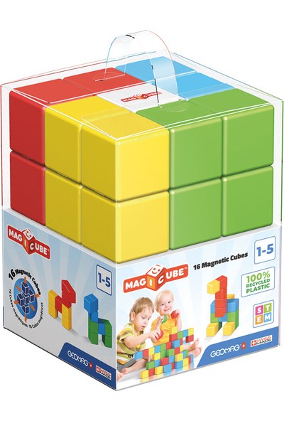 Geomag Magicube Orijinal 16lı Manyetik Küp Puzzle (Mıknatıslı 3D 16 Parça Yapboz) 1-5 Yaş Geomag Magicube Orijinal 16lı Manyetik Küp Puzzle (Mıknatıslı 3D 16 Parça Yapboz) 1-5 Yaş