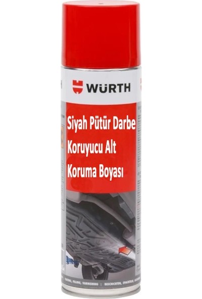 Würth Siyah Pütür Koruyucu Alt Koruma Boyası 500 ml