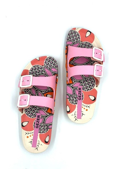 Gezer 12339 Kaymaz Taban Kadın Terlik Pembe