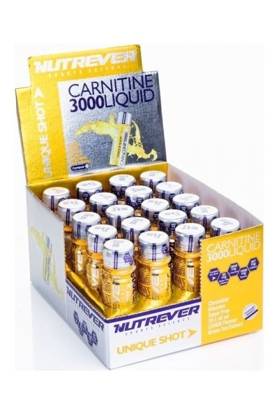Nutrever Carnitine Liquid Limon 60 ml x 20 Shot Nutrever Carnitine Liquid Limon 60 ml x 20 Shot