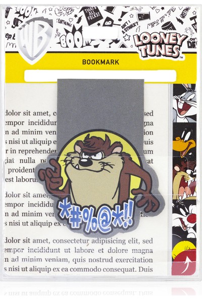 Bookmark Tazmanya Canavarı Mıknatıslı Kitap Ayracı
