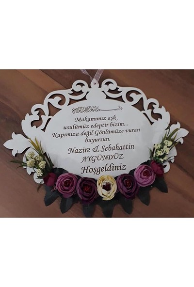 Berk Lazer Isme Özel Ahşap Kapı Süsü Berk Lazer Isme Özel Ahşap Kapı Süsü