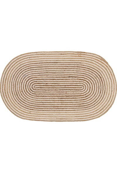 Allmode PNLHK311 Cream Panalı Desenli Jut Kilim Allmode PNLHK311 Cream Panalı Desenli Jut Kilim