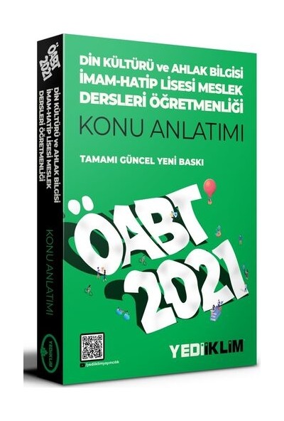 Yediiklim Yayınları 2021 ÖABT Din Kültürü ve Ahlak Bilgisi İmam Hatip Lisesi Meslek Dersleri Öğretmenliği Konu Anlatımı Yediiklim Yayınları 2021 ÖABT Din Kültürü ve Ahlak Bilgisi İmam Hatip Lisesi Meslek Dersleri Öğretmenliği Konu Anlatımı