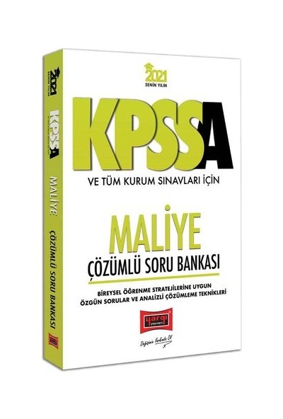 Yargı Yayınevi 2021 KPSS A Grubu ve Tüm Kurum Sınavları İçin Maliye Çözümlü Soru Bankası Yargı Yayınevi 2021 KPSS A Grubu ve Tüm Kurum Sınavları İçin Maliye Çözümlü Soru Bankası