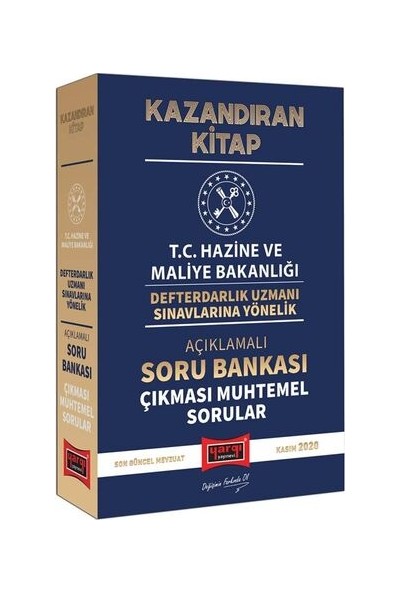 Yargı Yayınevi T.C. Hazine Bakanlığı Defterdarlık Uzmanı Sınavlarına Yönelik Kazandıran Açıklamalı Soru Bankası