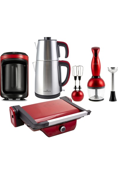 Karaca 4lü Hatır Hüp Kahve Makineli Elektrikli Çeyiz Seti