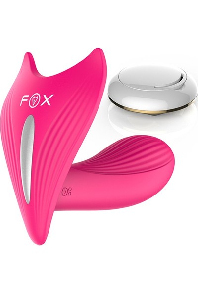 Fox Cute Giyilebilen G Noktası ve Klitoris Uyarıcı Şarjlı Kumandalı Vibratör Fox Cute Giyilebilen G Noktası ve Klitoris Uyarıcı Şarjlı Kumandalı Vibratör