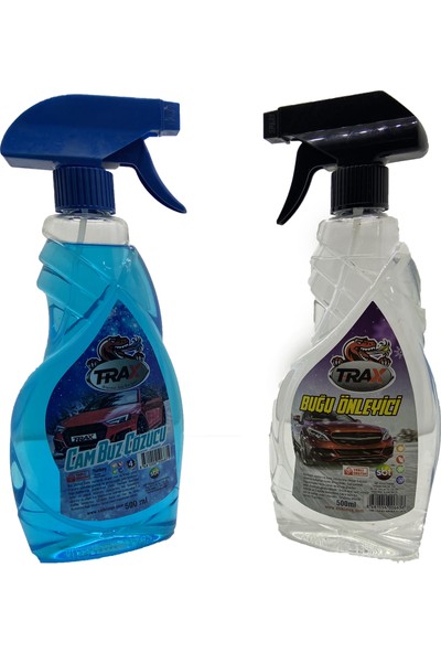 Trax Buğ Önleyici ve Trax Cam Buz Çözücü