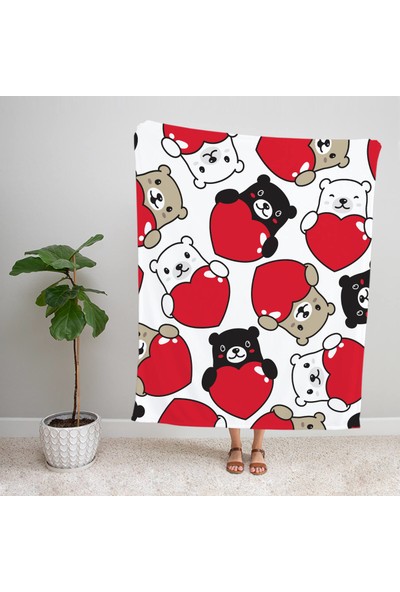 Ejoya Modern Desenli Polar Tv Battaniyesi 90486