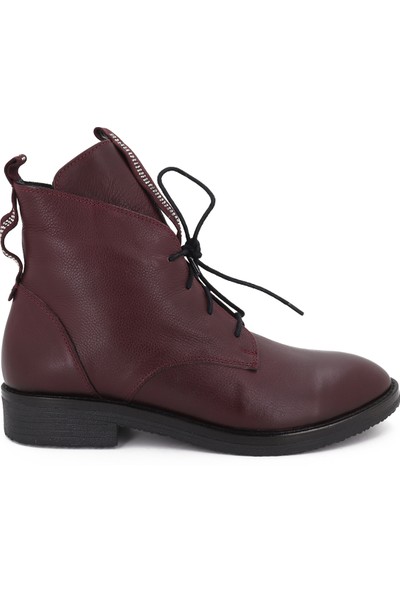 Hobby Bordo Deri Kadın Postal Bot 59 Hobby Bordo Deri Kadın Postal Bot 59