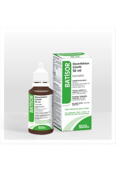 Şifa Batisor 50 ml Tentürdiyot 09/2022 Miadlı