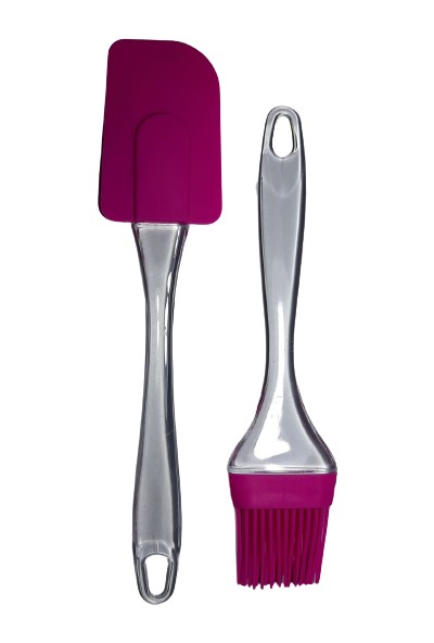 ikraHome Silikon Fırça ve Spatula Seti Lila ikraHome Silikon Fırça ve Spatula Seti Lila