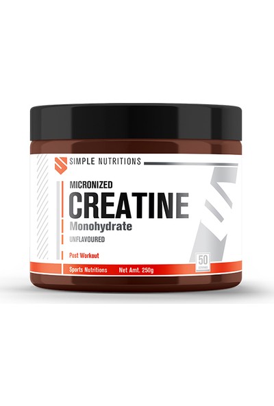 Simple Nutritions Creatine Unflavoured 250 gr Simple Nutritions Creatine Unflavoured 250 gr