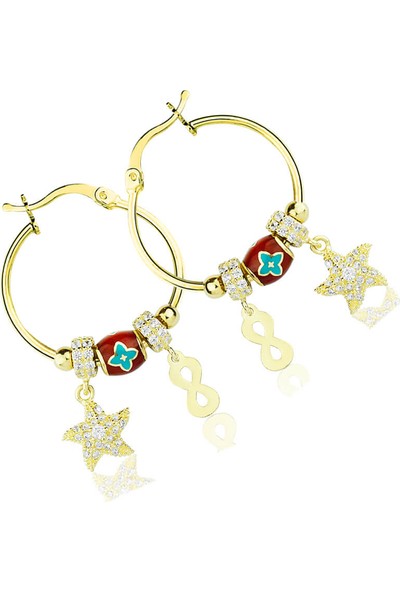 Lilarote Deniz Yıldızlı Sonsuzluklu Küpe