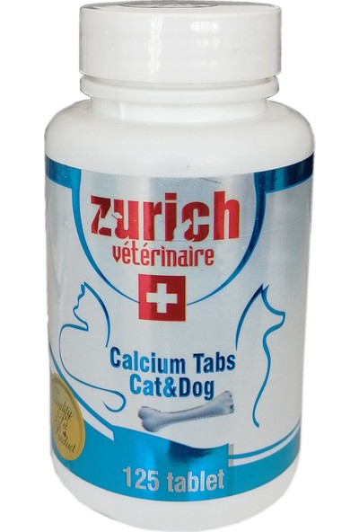 Zurich Kedi Köpek Kalsiyum Tablet 125 Adet Zurich Kedi Köpek Kalsiyum Tablet 125 Adet
