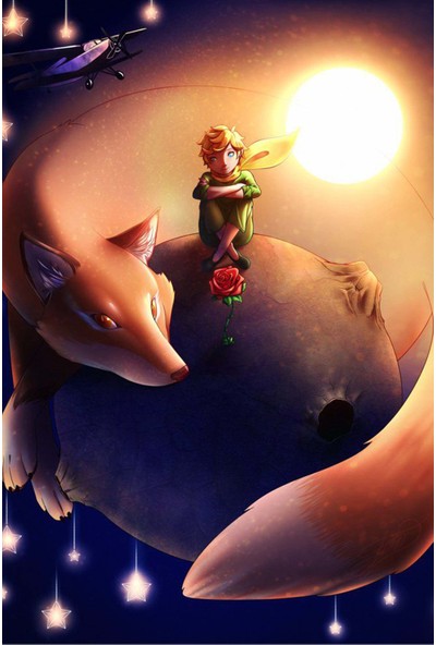 hediyeniburadabul Küçük Prens Ahşap Duvar Posteri hediyeniburadabul Küçük Prens Ahşap Duvar Posteri