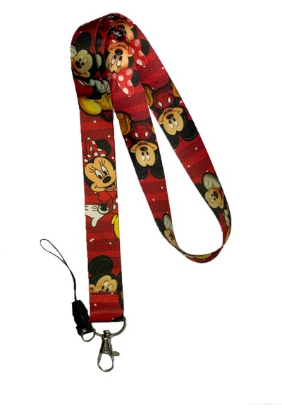 Stormistoretr Minnie Mouse Boyun Askı İpi Yaka Kartlığı