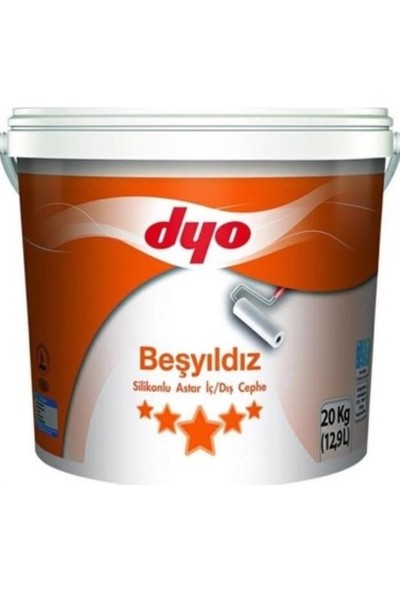 Dyo Beşyıldız Silikonlu Iç Dış Astar 20 kg Beyaz Dyo Beşyıldız Silikonlu Iç Dış Astar 20 kg Beyaz
